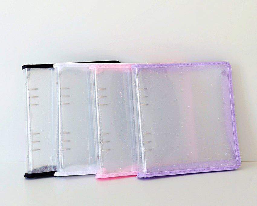 A5 WIDE 6ring Glitter Binder Cover [4colors] – dubudumo