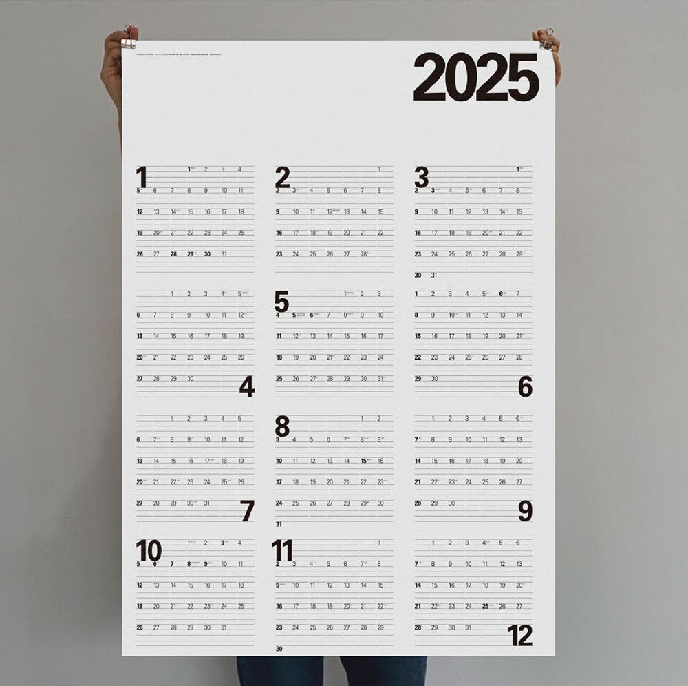 2025 Wall Poster Calendar [3types] – dubudumo