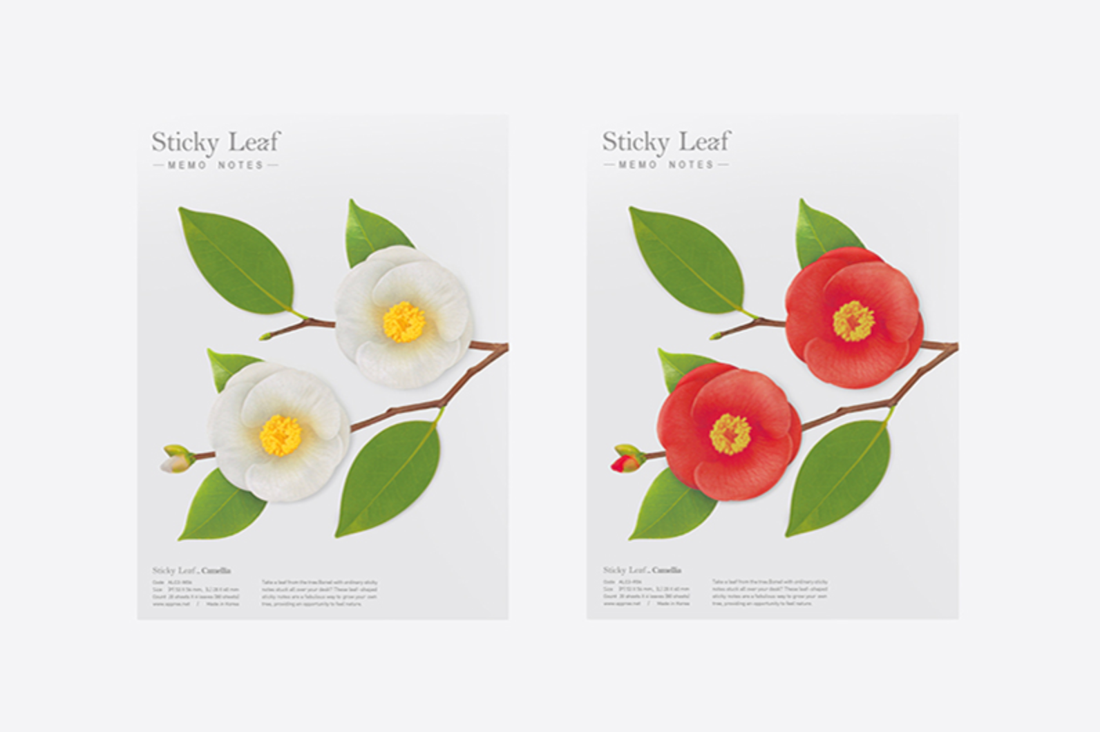 Camellia Sticky Notes L [2colors] – dubudumo