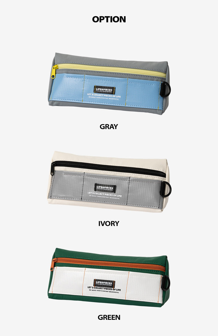 Life & Pieces Triangle Multi Pencil Case [3colors] – dubudumo