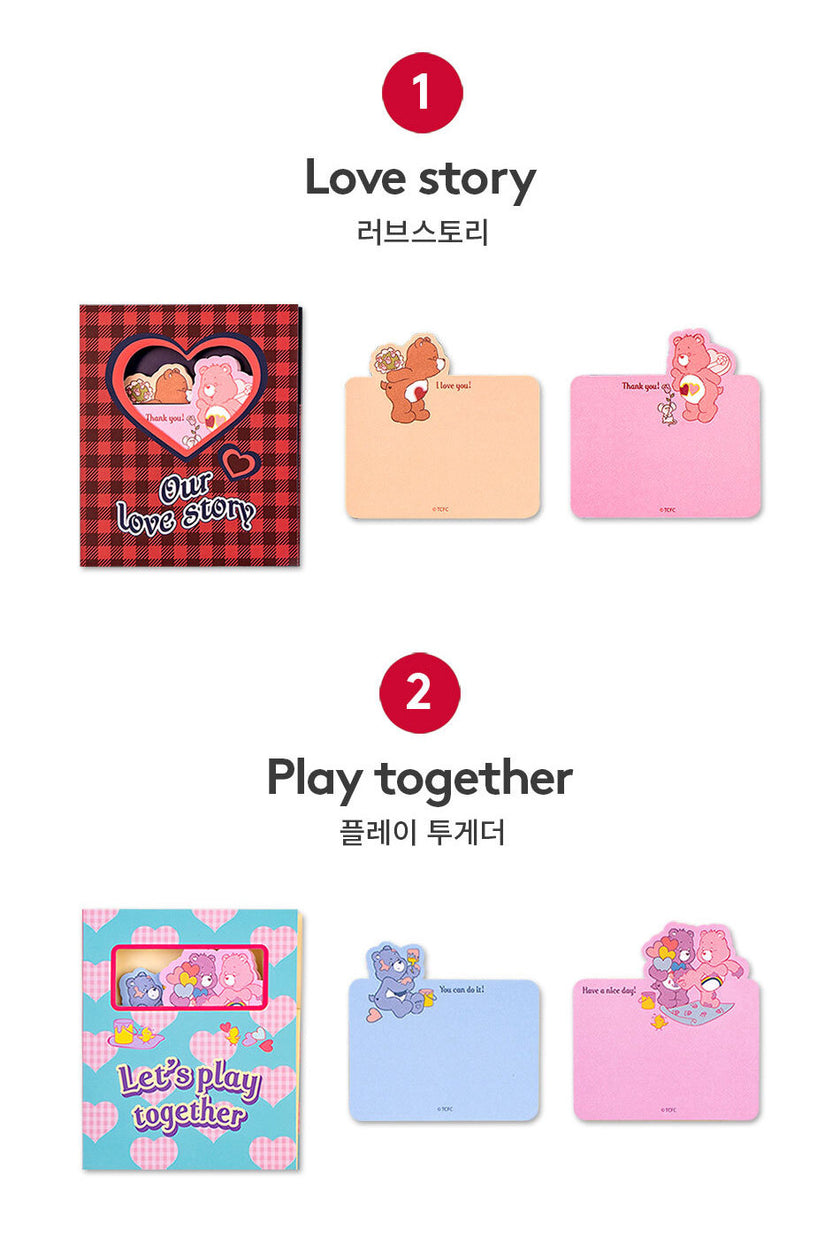 Care Bear Sticky Memo Book [2types] – dubudumo