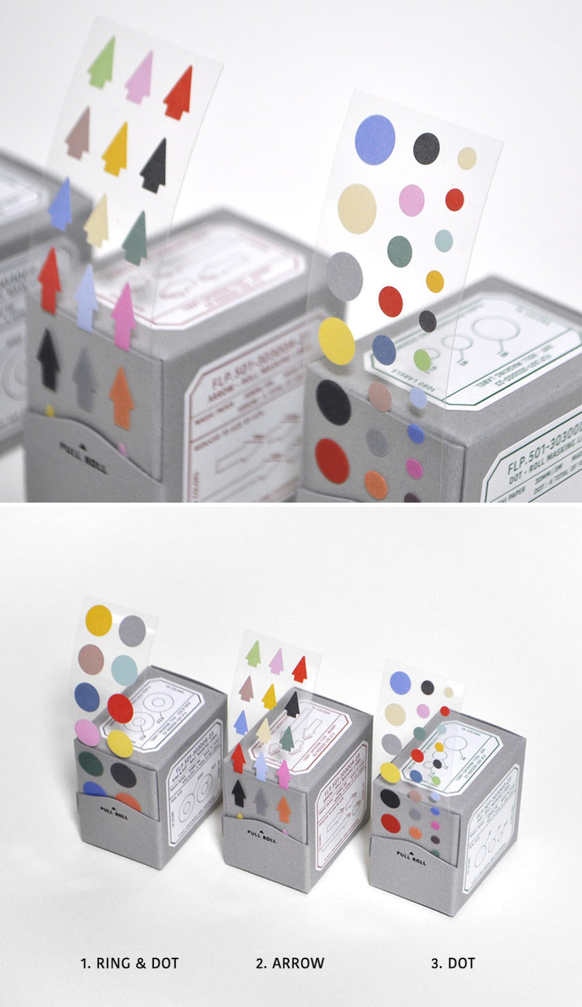 Roll Masking Labels Sticker [3types] – dubudumo