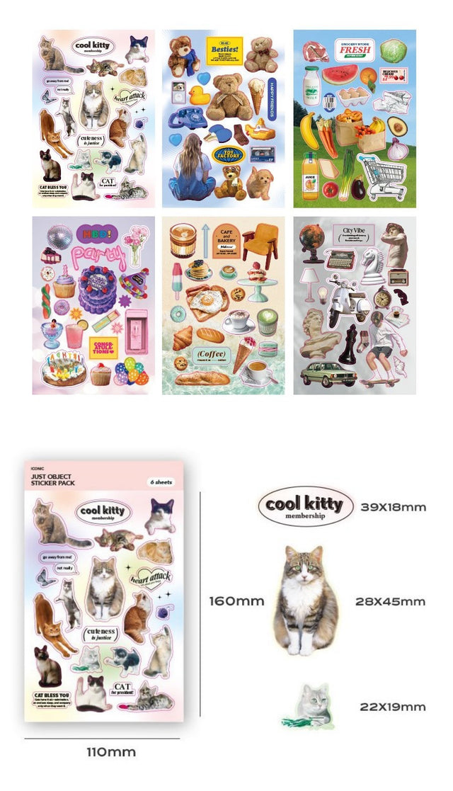 Just Object Sticker Pack | 6sheets – dubudumo