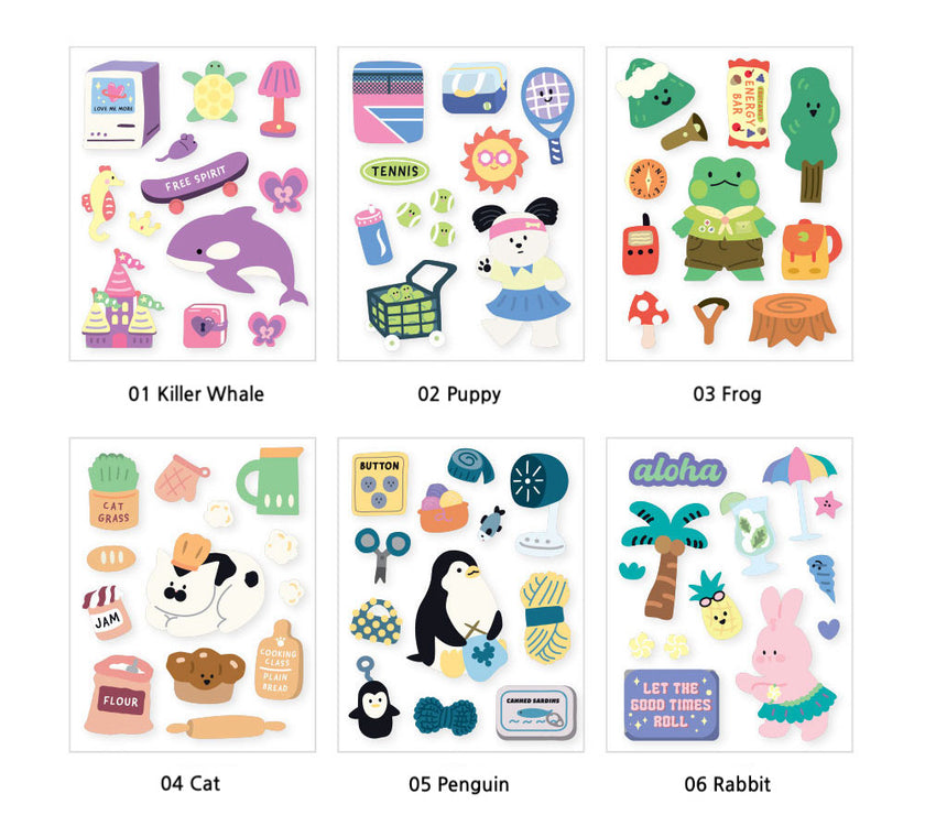 GGU GGU Sticker Pack ver.6 | 6sheets – dubudumo