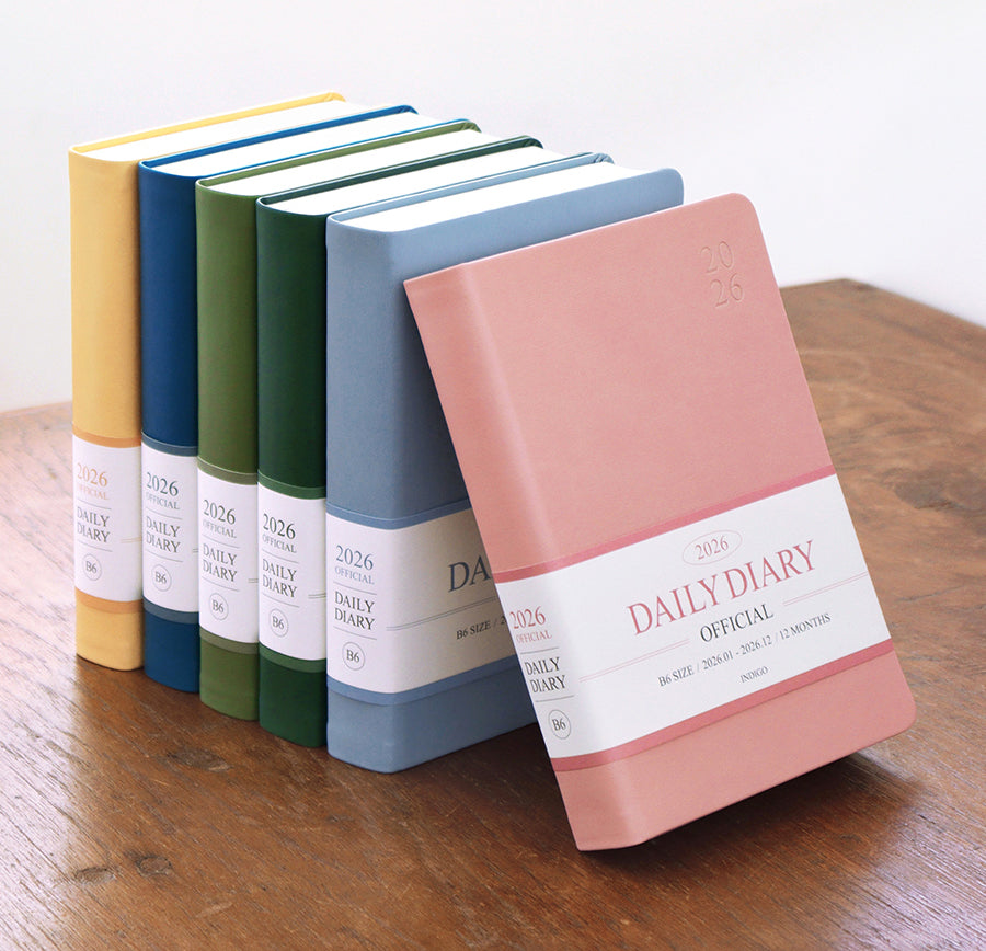 2026 Official Daily Diary Time Planner B6 [6colors] | Daily Diary 2026 ...