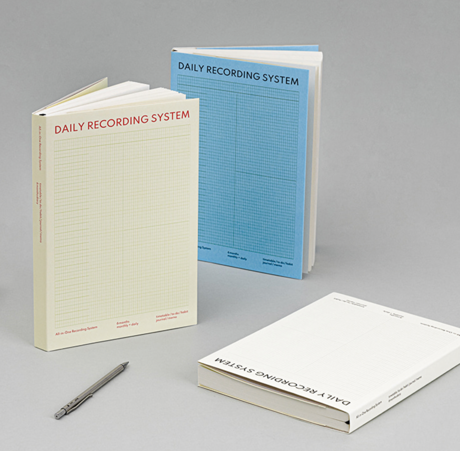Daily Recording System Diary [3colors] | Daily Planner | Timetable | t ...