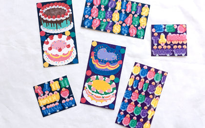 Big Cake Seal Sticker Set [2types] – dubudumo