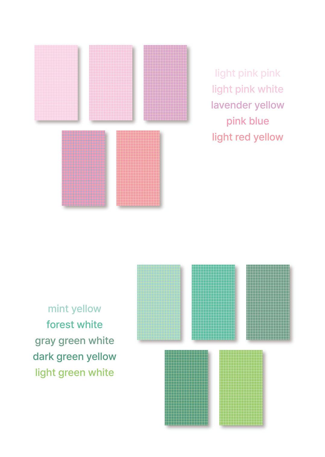 Mini Colored Memo Pad [20types] – dubudumo
