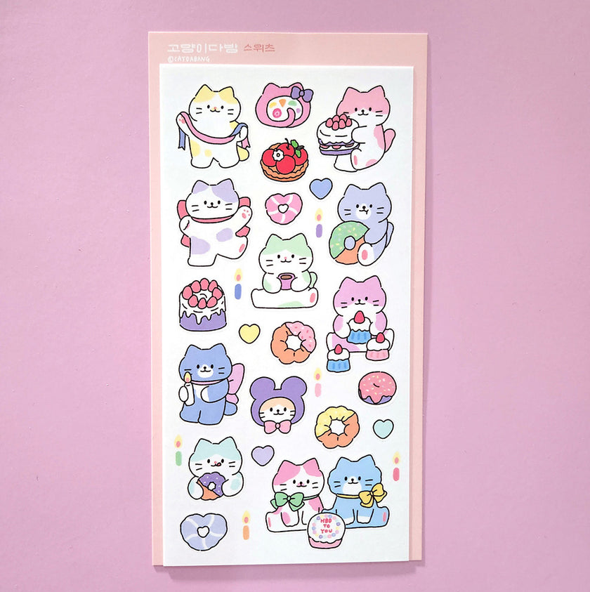 Sweets Seal Sticker | Kitty – dubudumo