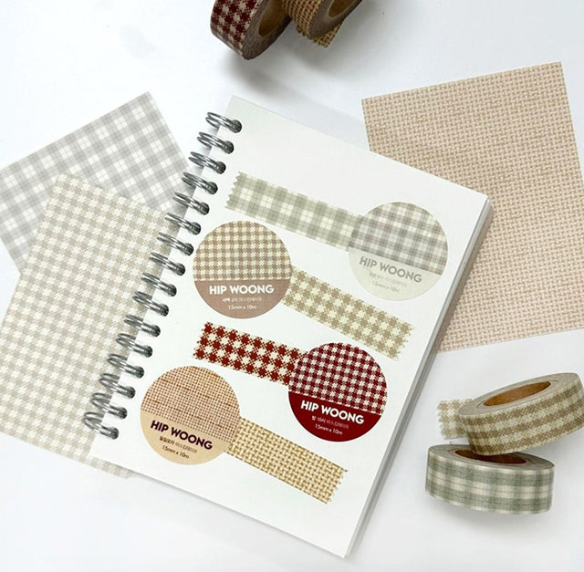 Daily Check Masking Tape [4types] – dubudumo
