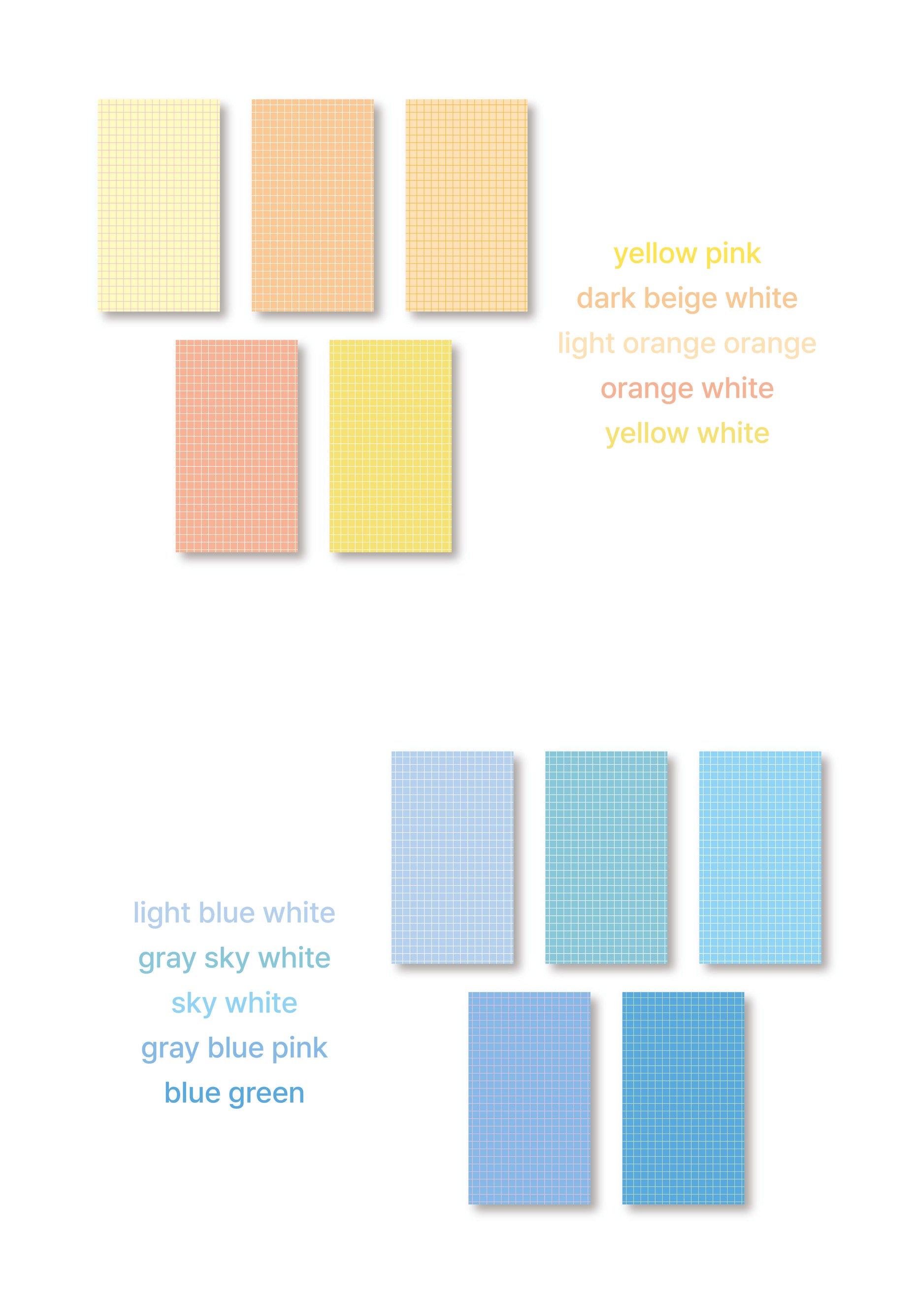 Mini Colored Memo Pad [20types] – dubudumo