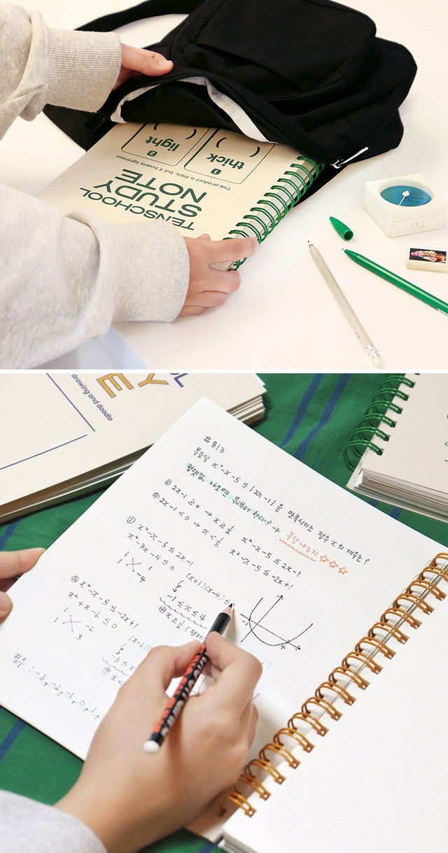 TENSCHOOL Light and Thick Exercise Notebook [2colors] | 150 sheets ...