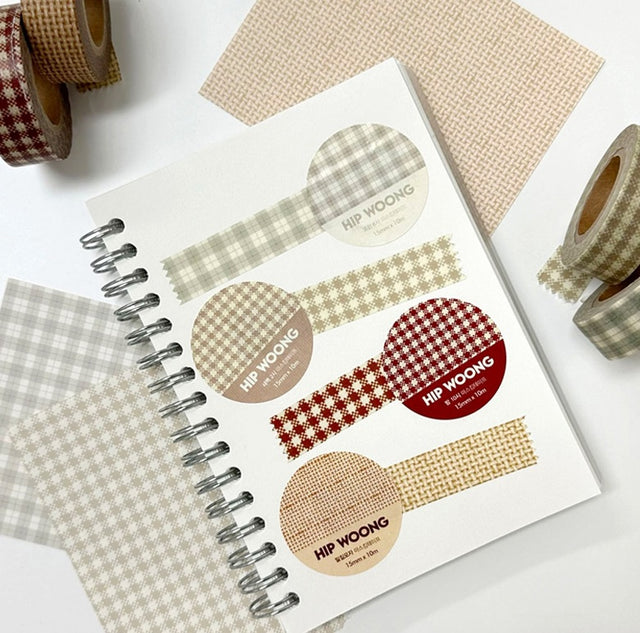 Daily Check Masking Tape [4types] – dubudumo