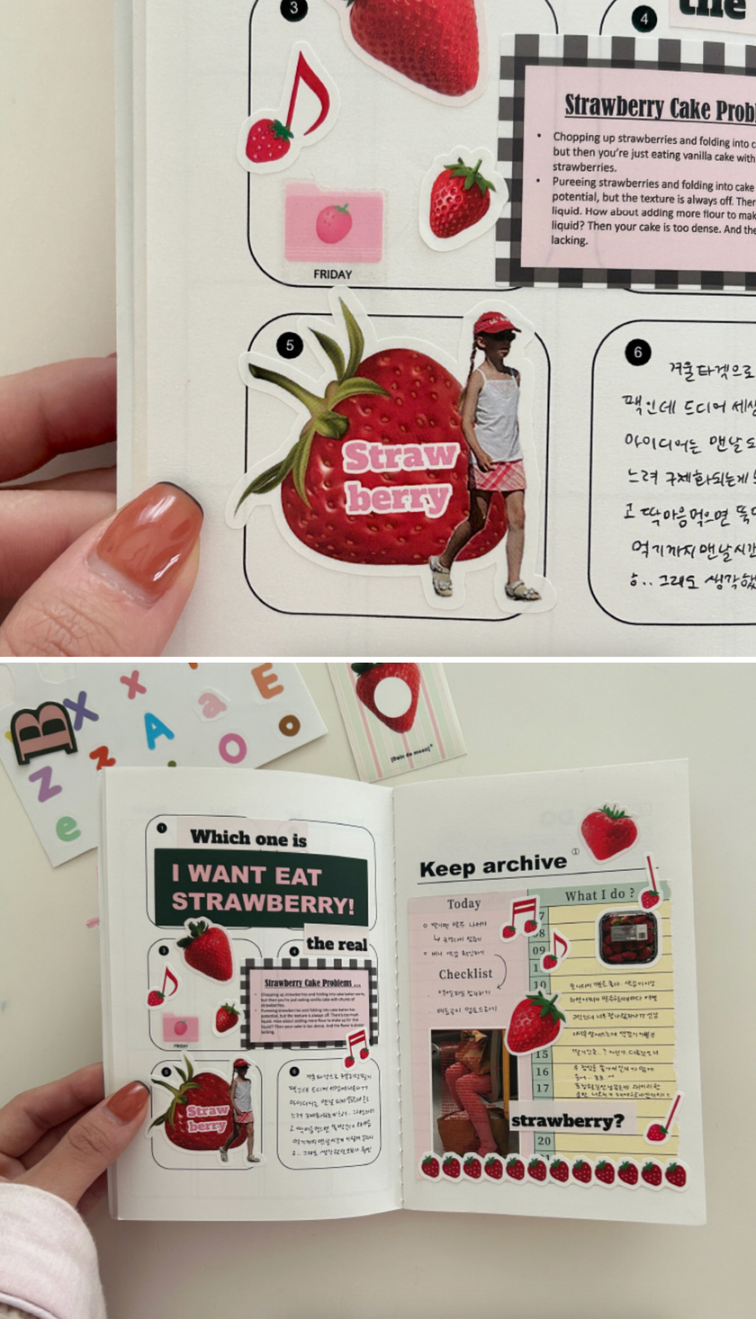 Strawberry Sticker Pack – dubudumo