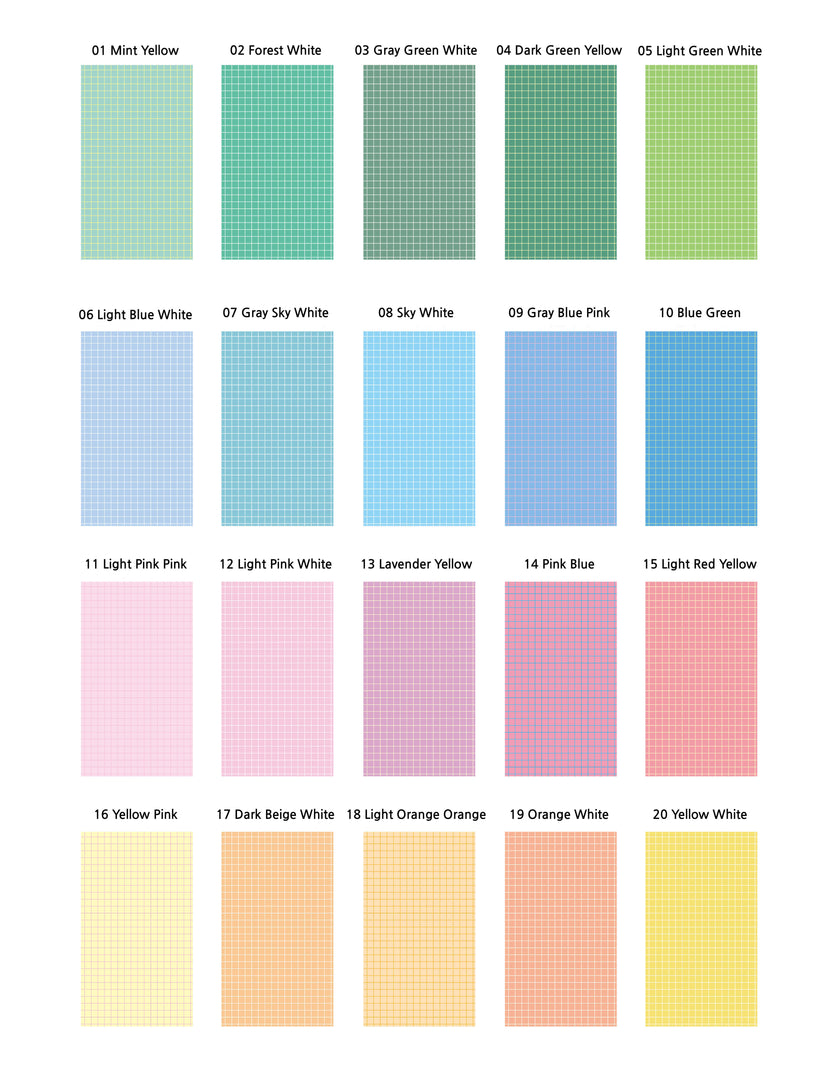 Mini Colored Memo Pad [20types] – dubudumo