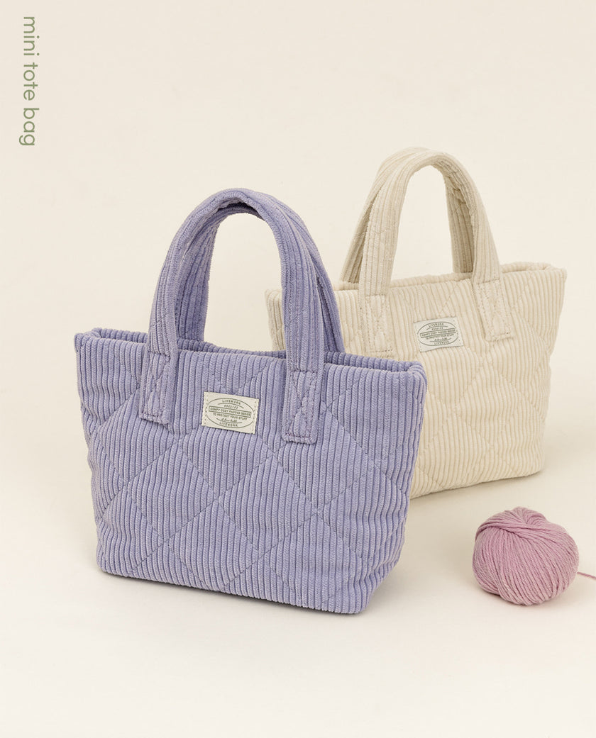 Comfy Cozy Corduroy Mini Tote Bag [3colors] – dubudumo