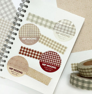Daily Check Masking Tape [4types] – dubudumo