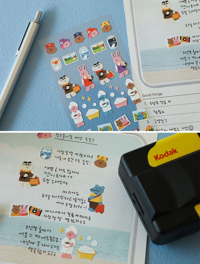 Diary Removable Seal Sticker Pack | 8sheets – dubudumo