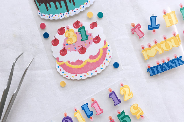 Big Cake Seal Sticker Set [2types] – dubudumo