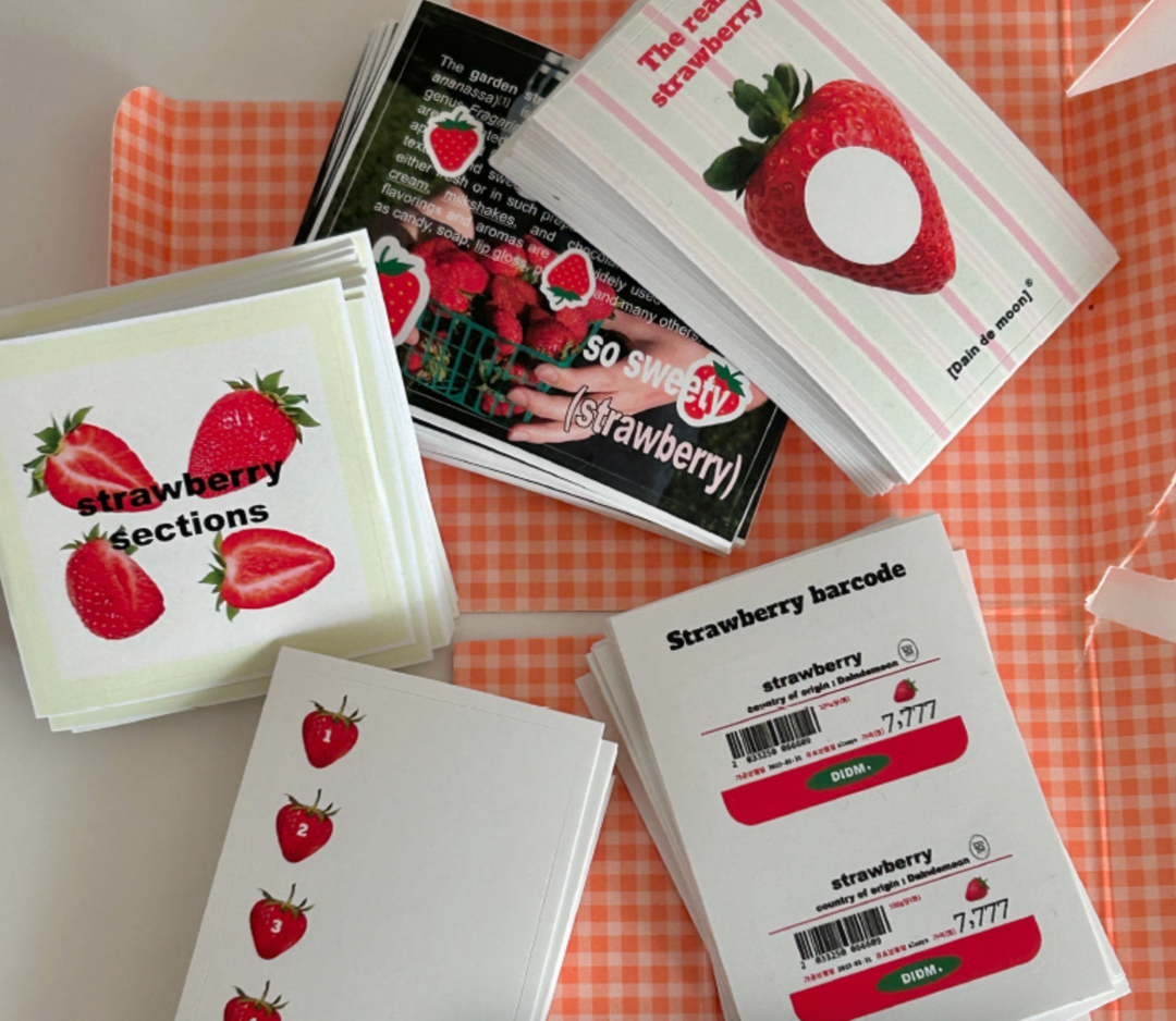 Strawberry Sticker Pack – dubudumo