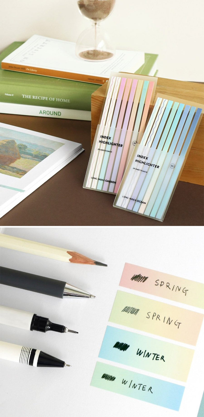 Index Long & Short Highlighter Sticky Notes SET [5types] | SET of 2typ ...