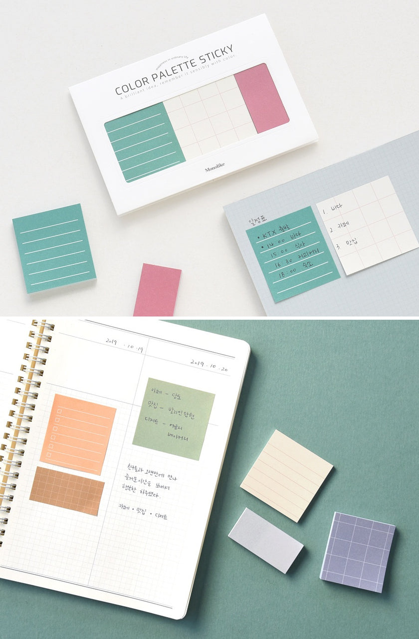 Color Palette Sticky Notes 30P [8types] – dubudumo