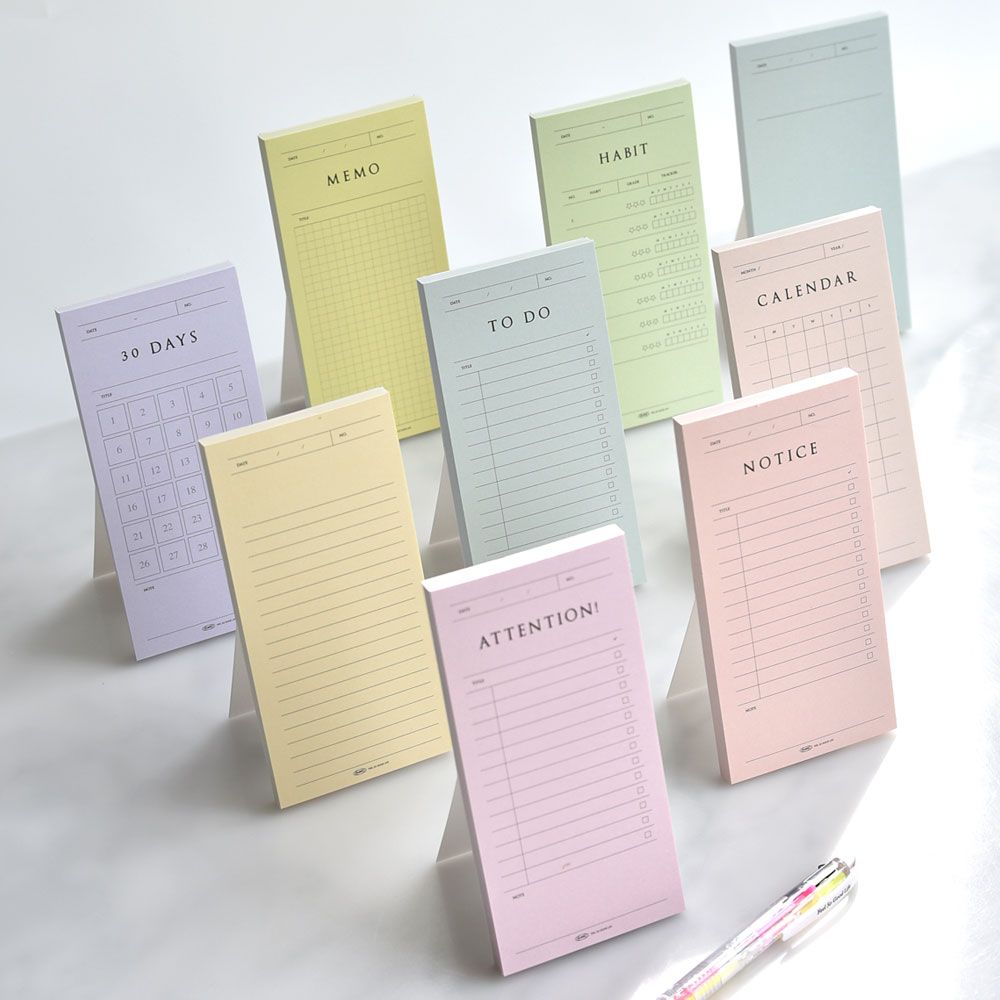 Pop-up Memo Pad Sign [24types] – dubudumo