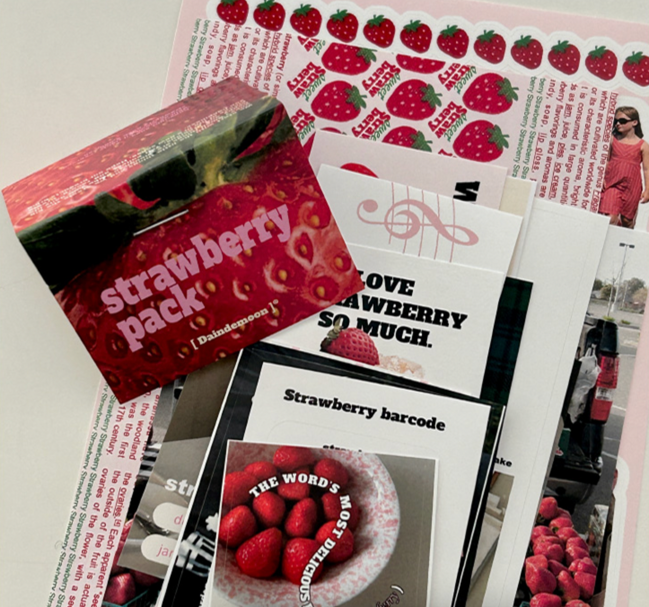 Strawberry Sticker Pack – dubudumo