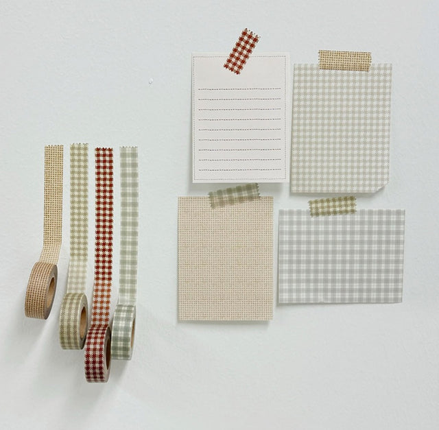 Daily Check Masking Tape [4types] – dubudumo