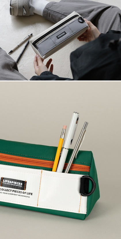 Life & Pieces Triangle Multi Pencil Case [3colors] – dubudumo