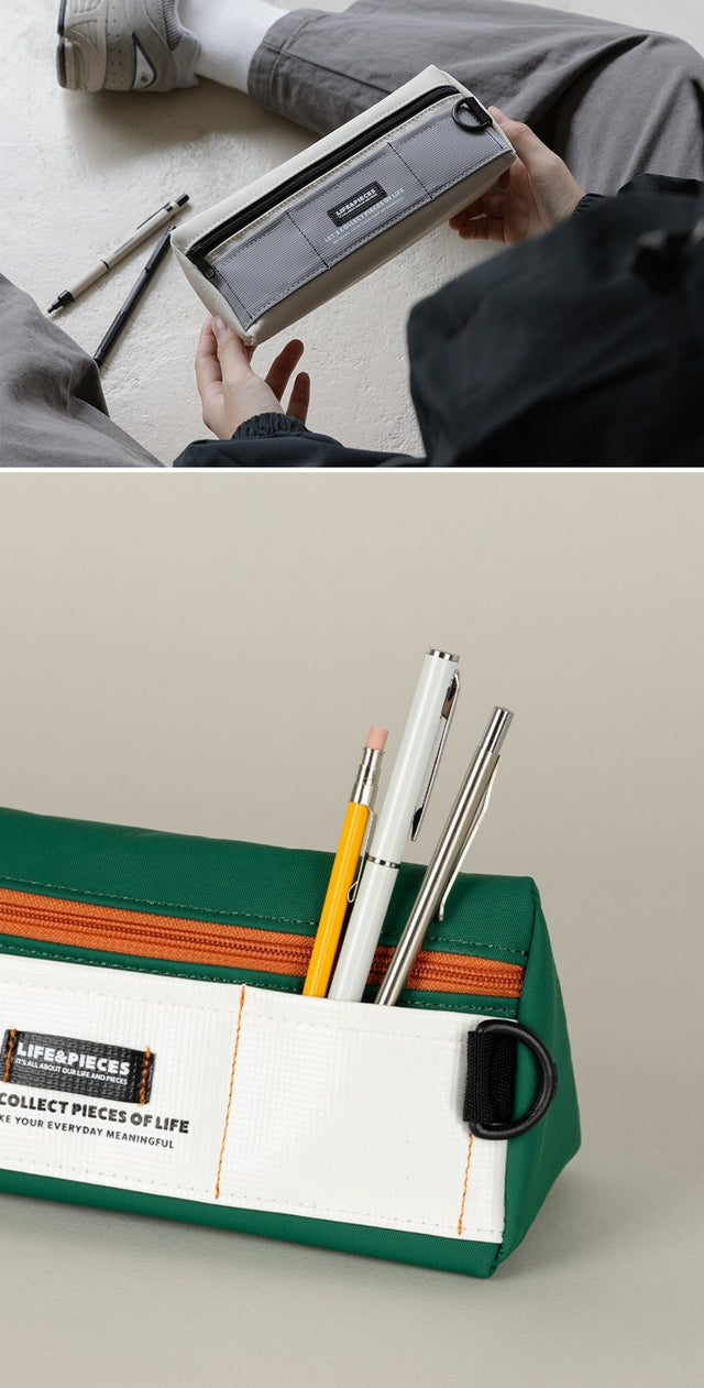 Life & Pieces Triangle Multi Pencil Case [3colors] – dubudumo