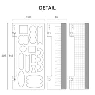 Book marker 3PCS SET for A5 6 holes Binder | Bookmark – dubudumo