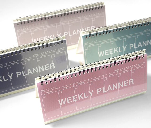 Color Standing Weekly Planner [4colors] – dubudumo