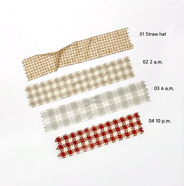 Daily Check Masking Tape [4types] – dubudumo
