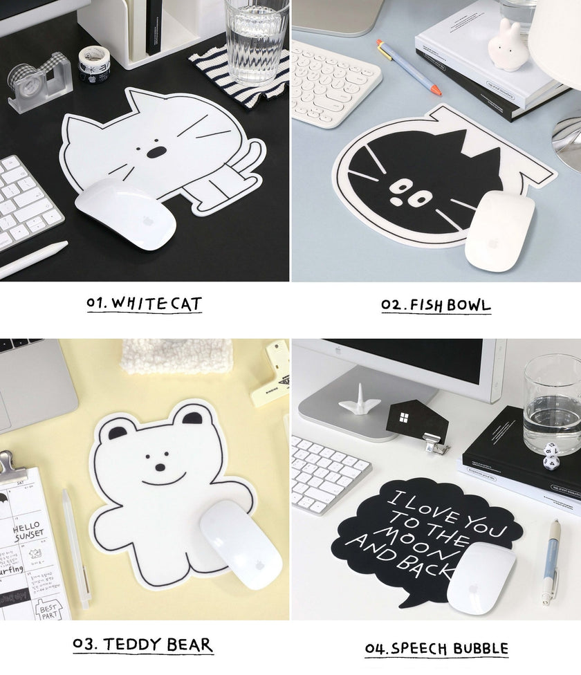ICONIC Doodle Mouse Pad [4types] – dubudumo