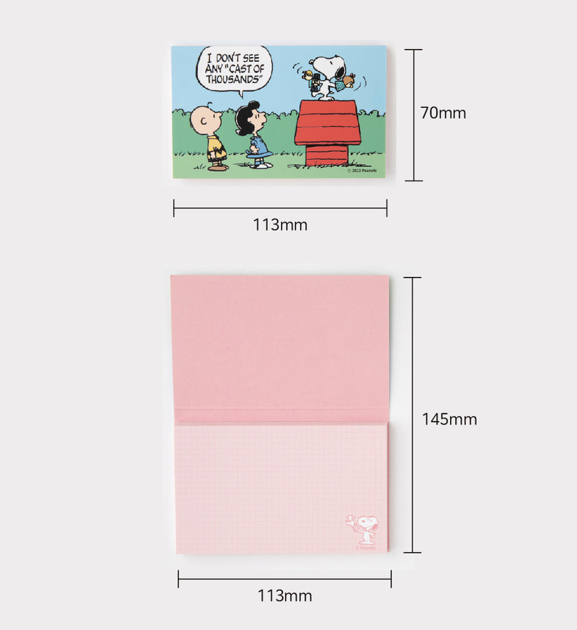 Peanuts Snoopy Memo Pad [4types] – dubudumo