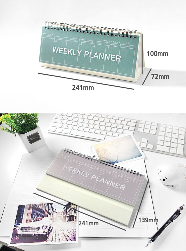 Color Standing Weekly Planner [4colors] – dubudumo