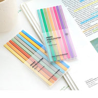 Index Long & Short Highlighter Sticky Notes SET [5types] | SET of 2typ ...