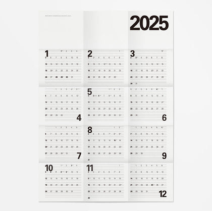 2025 Wall Poster Calendar [3types] – dubudumo