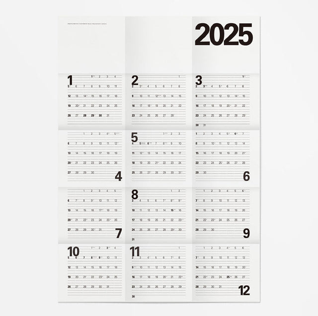 2025 Wall Poster Calendar [3types] – dubudumo